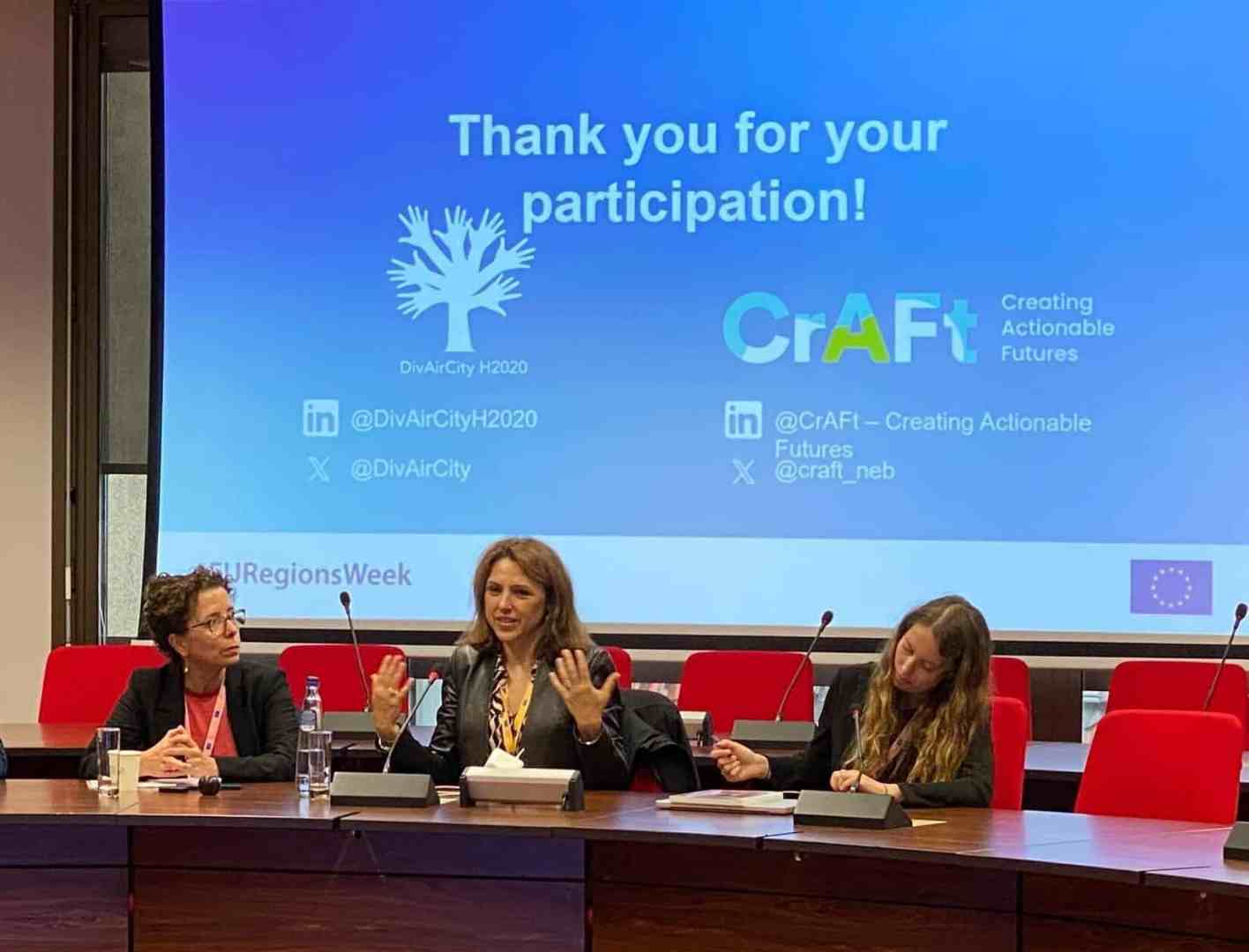 Daniela and Magali speak at the European Week of Regions and Cities - The Equilibrium Network